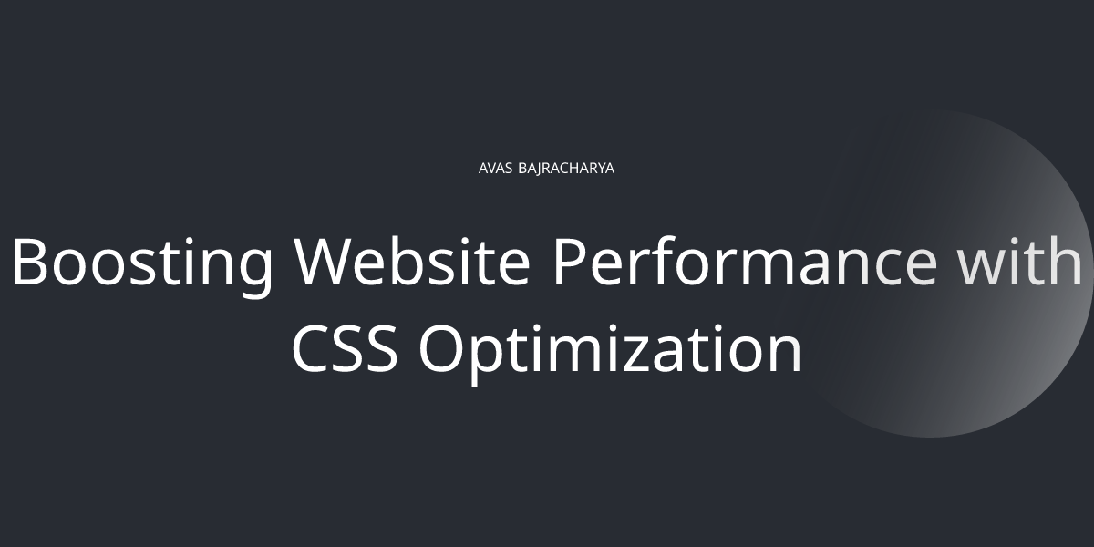 Boosting Website Performance with CSS Optimization
